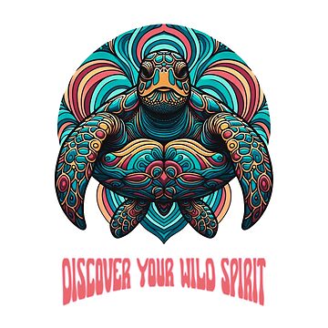 "Sea Turtle - DISCOVER YOUR WILD SPIRIT" Sticker for Sale by WildIcons ...