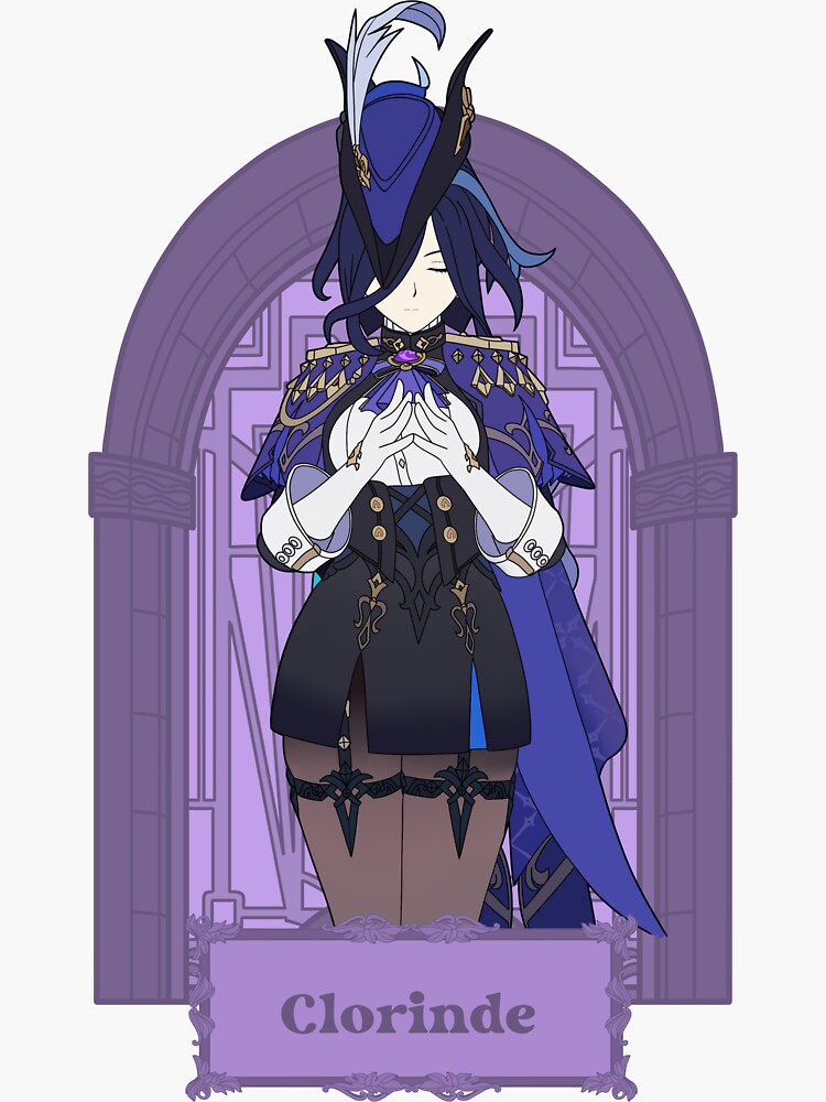 "Clorinde Genshin impact" Sticker by SAN- | Redbubble