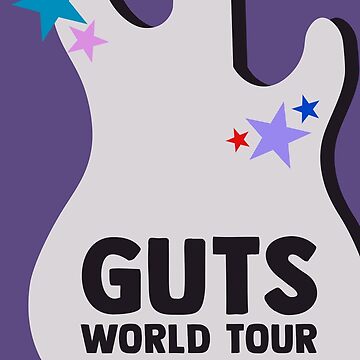 "guts world tour electric guitar" Sticker for Sale by malanostudios ...