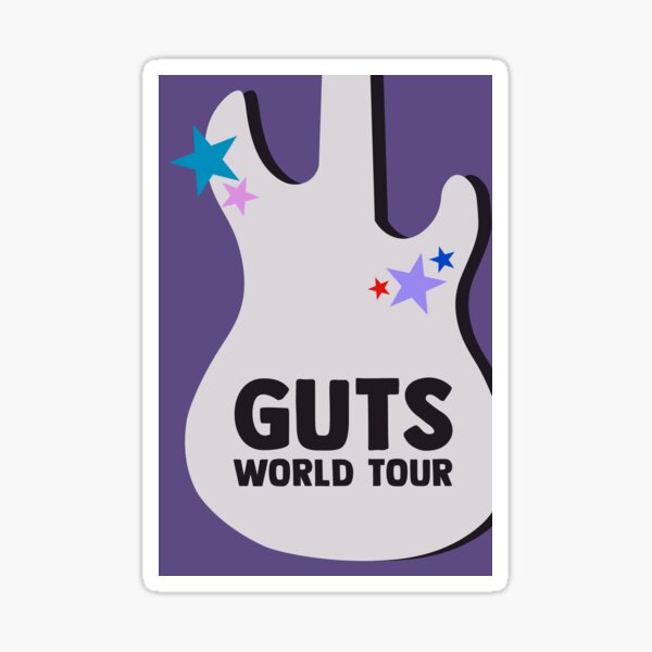 "guts world tour electric guitar" Sticker for Sale by malanostudios ...