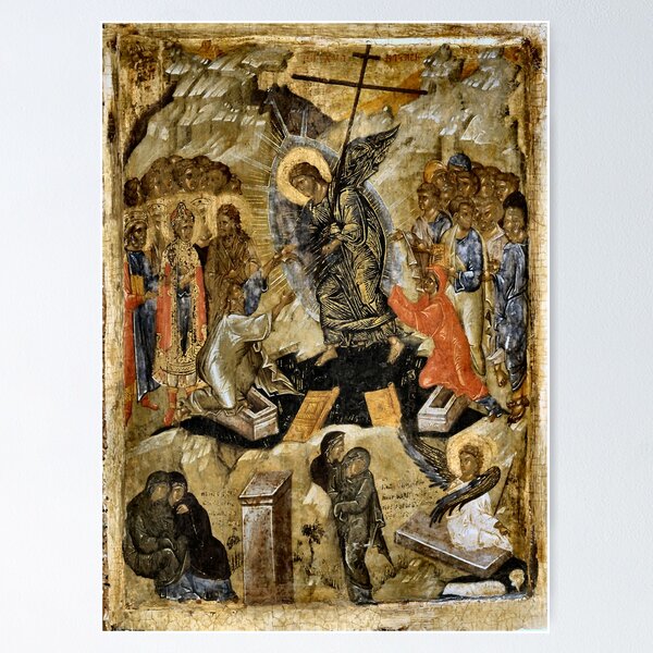 "The Resurrection of Christ Orthodox Icon" Poster for Sale by ...