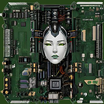 "Anime Sci fi motherboard" Sticker for Sale by Capacitor-Ant | Redbubble