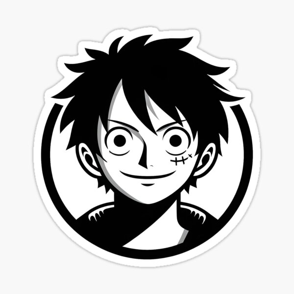 "Luffy Vector Sticker" Sticker for Sale by Anifone | Redbubble