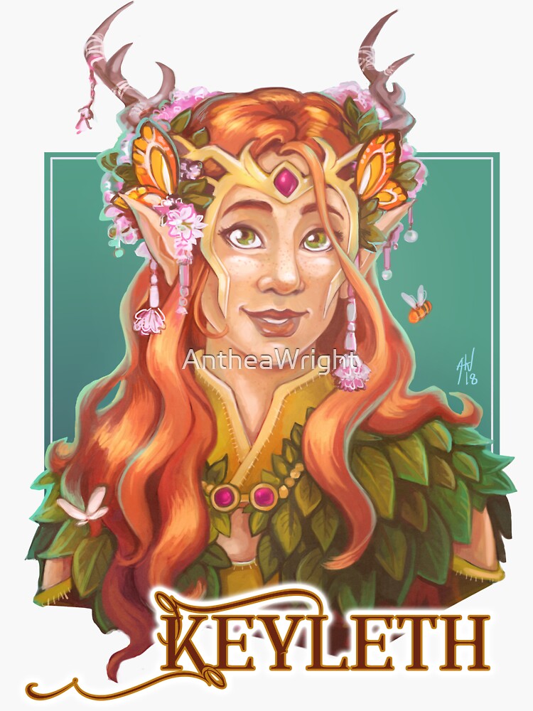 "Keyleth the Druidess" Sticker for Sale by AntheaWright | Redbubble