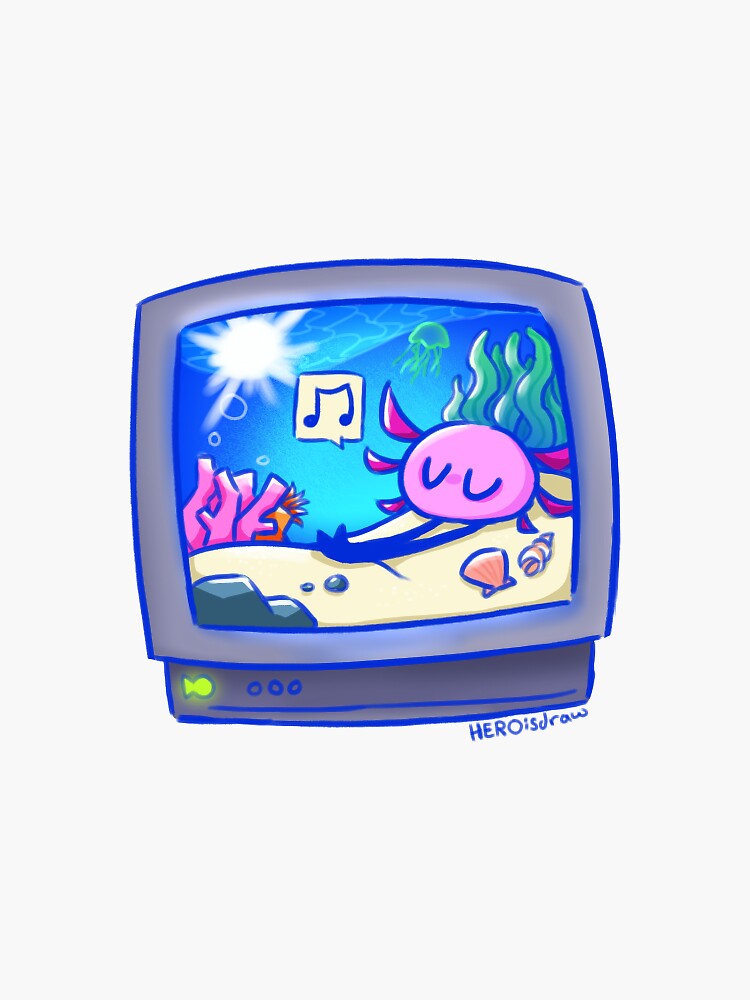 "Kinito Computer Tank" Sticker for Sale by heroisdraw | Redbubble