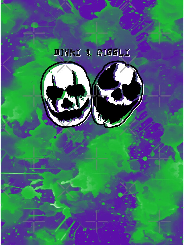 "Dinky & Giggly - SPLATTER" Sticker for Sale by StrickeN1994 | Redbubble