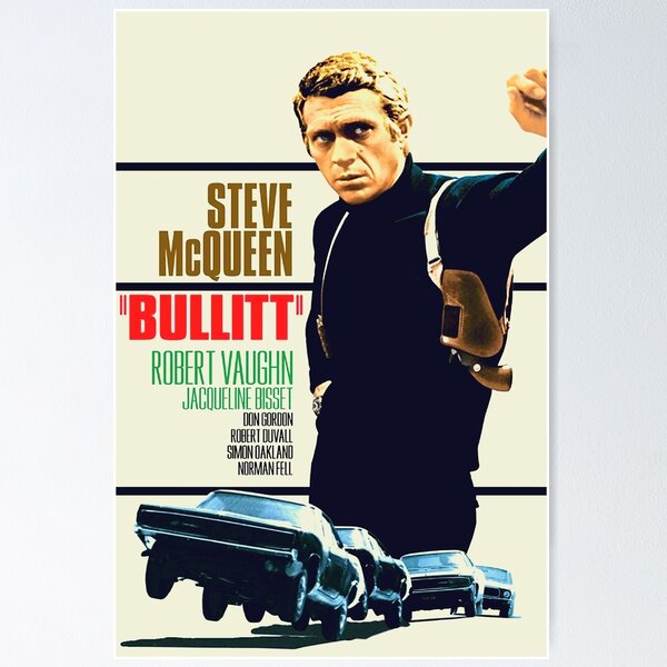 "ICONIC BULLITT MOVIE POSTER by Bill Gold (1921-2018)" Poster for Sale ...