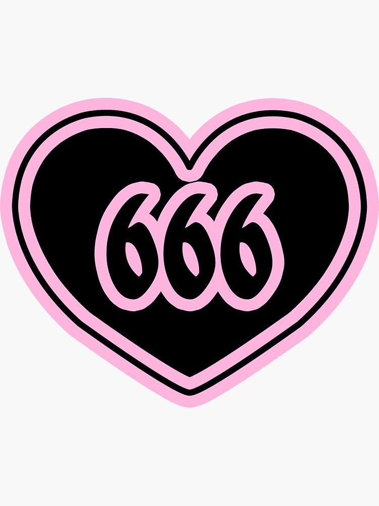 "666" Sticker for Sale by deadgirlsclub | Redbubble