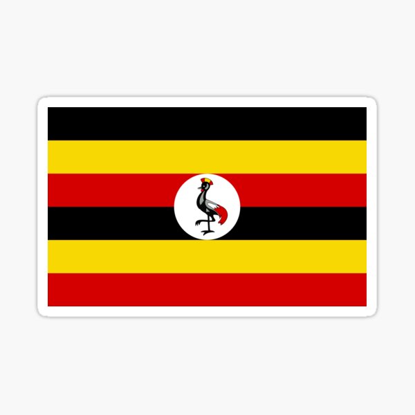 "Ugandan Flag" Sticker for Sale by Feelklin | Redbubble