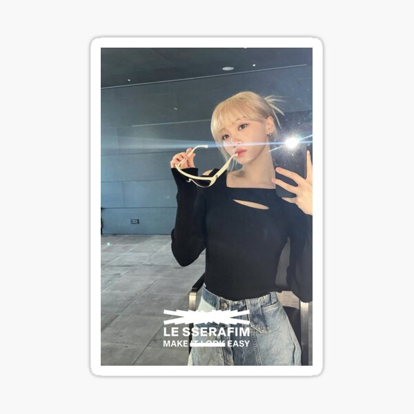"Le Sserafim CHAEWON Easy SMART Make it Look Easy" Sticker for Sale by ...