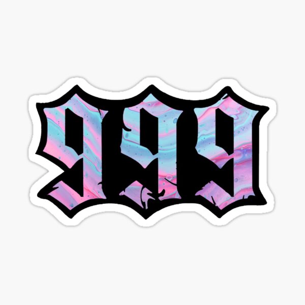 "999" Sticker for Sale by ElishaZemlak | Redbubble