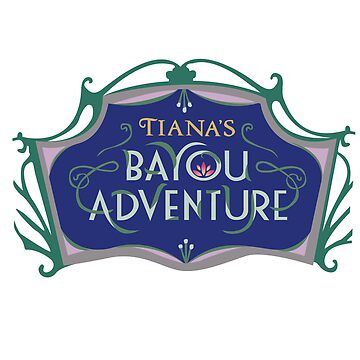 "Tiana's Bayou Adventure Sign" Sticker for Sale by dizzy-designz ...