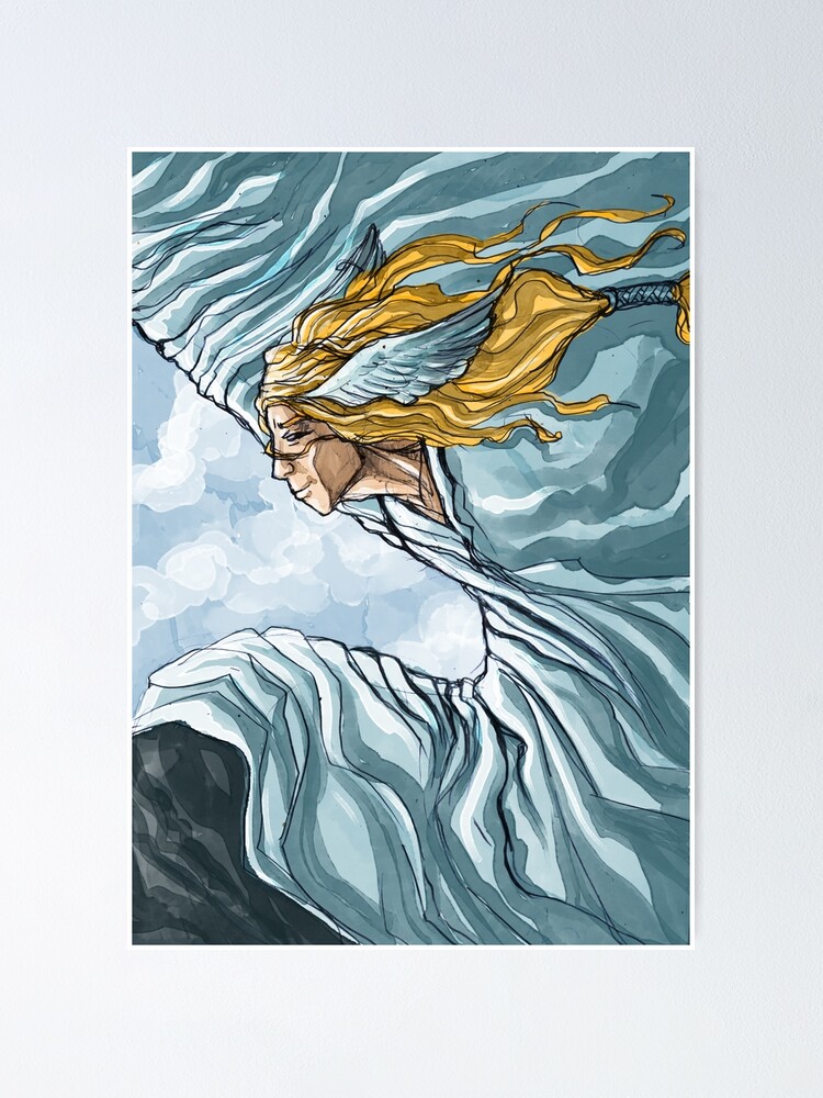 "angel greek god flying" Poster by matintheworld | Redbubble