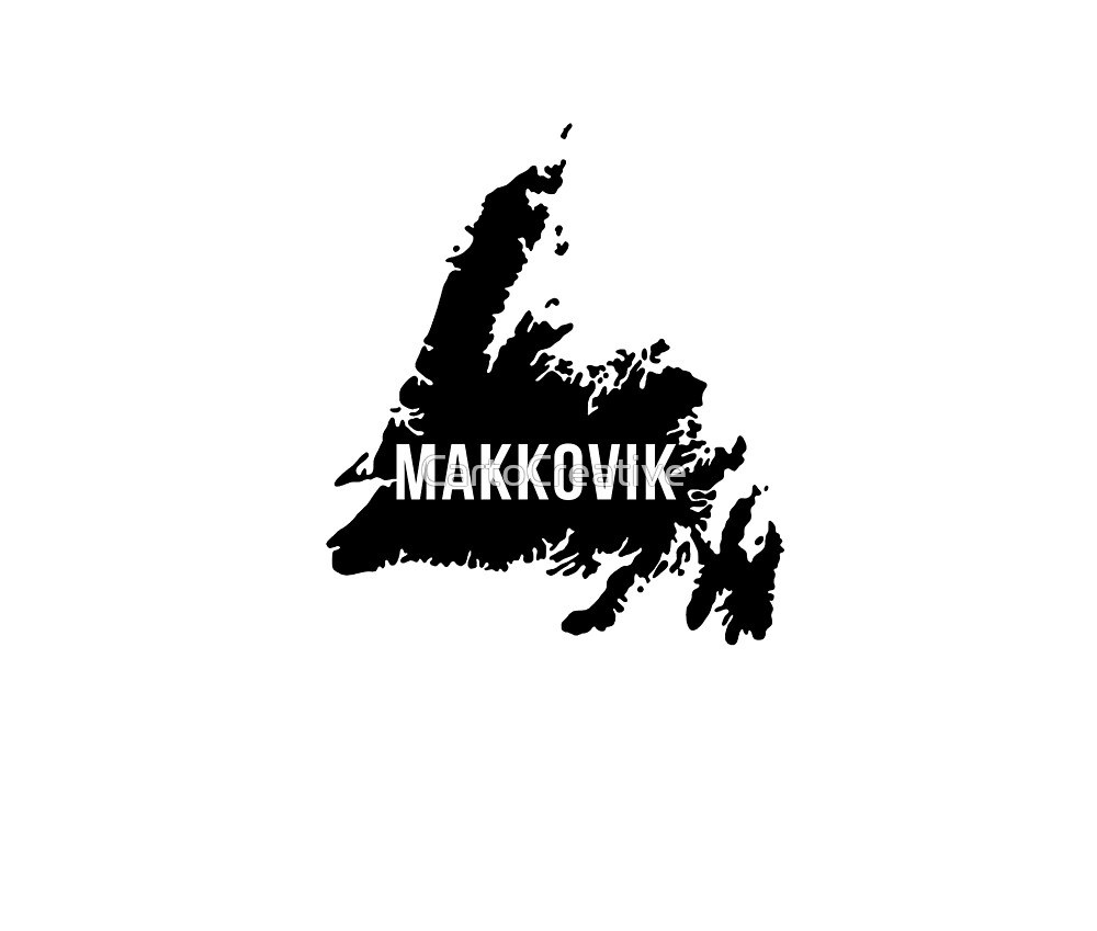«Makkovik, silueta de Terranova» de CartoCreative | Redbubble