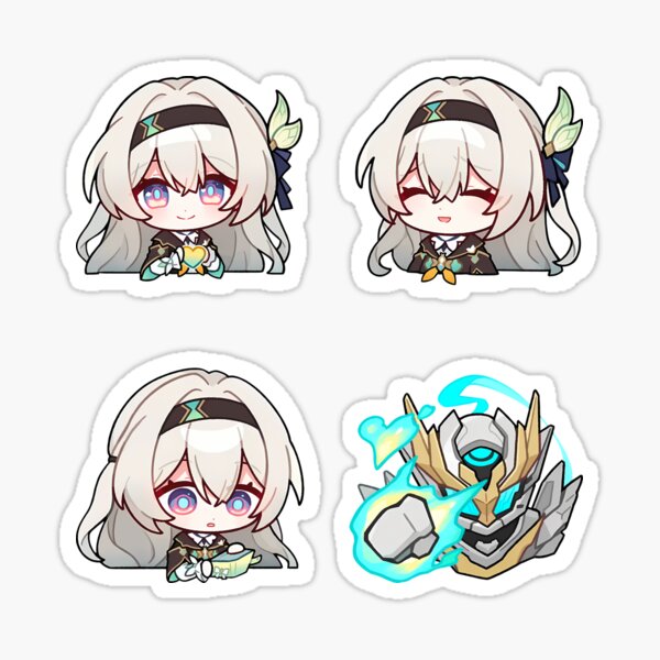 "Firefly :: SAM Honkai Star Rail Chibi Stickers Set" Sticker for Sale ...