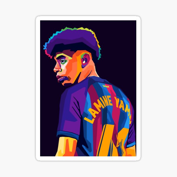 "Lamine Yamal Wpap Pop Art" Sticker for Sale by ZeetArt | Redbubble