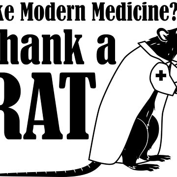 "Thank a Rat" Sticker for Sale by Morgan Doodles | Redbubble