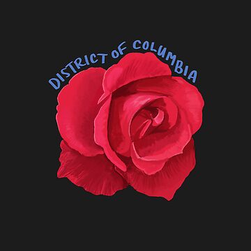 "district of columbia state flower - rose" Sticker for Sale by red-rot ...
