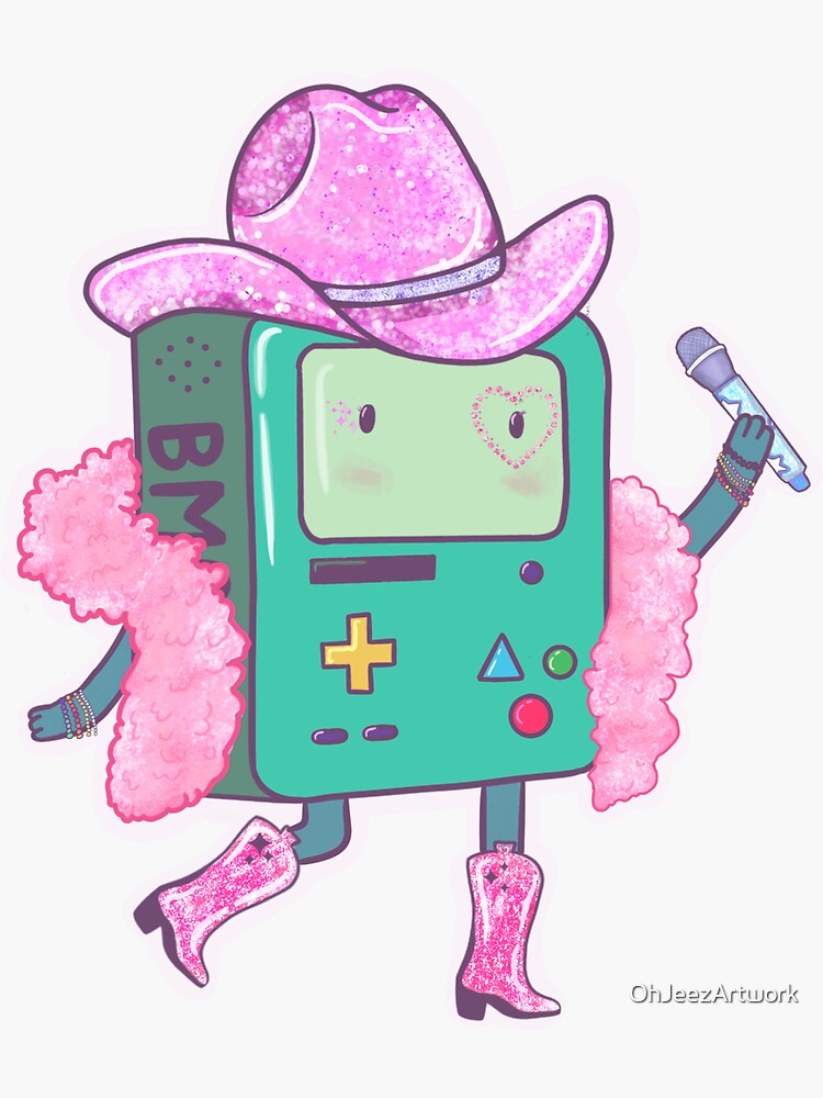 "BMO's Version" Sticker for Sale by OhJeezArtwork | Redbubble
