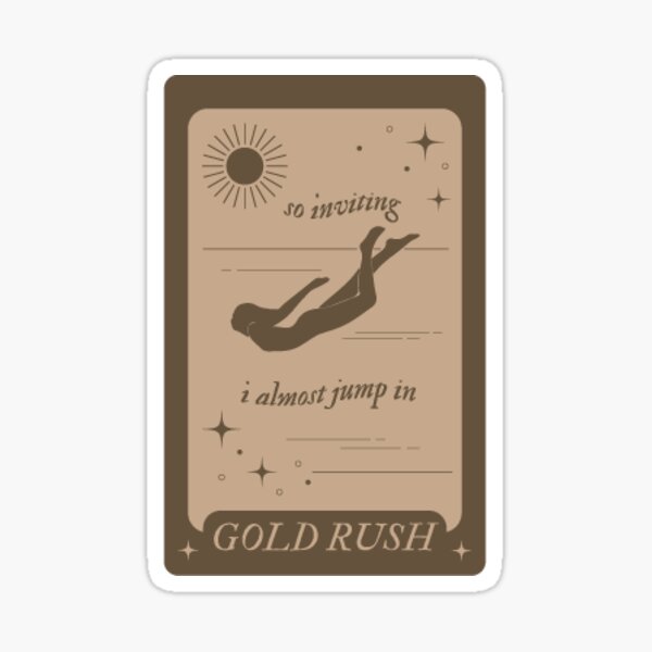 "Gold Rush - Taylor Swift by MINTYMAVIS" Sticker for Sale by mintymavis ...