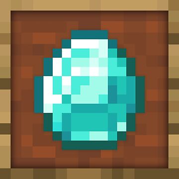 "Diamond Item Frame Minecraft" Sticker for Sale by Darcekar | Redbubble