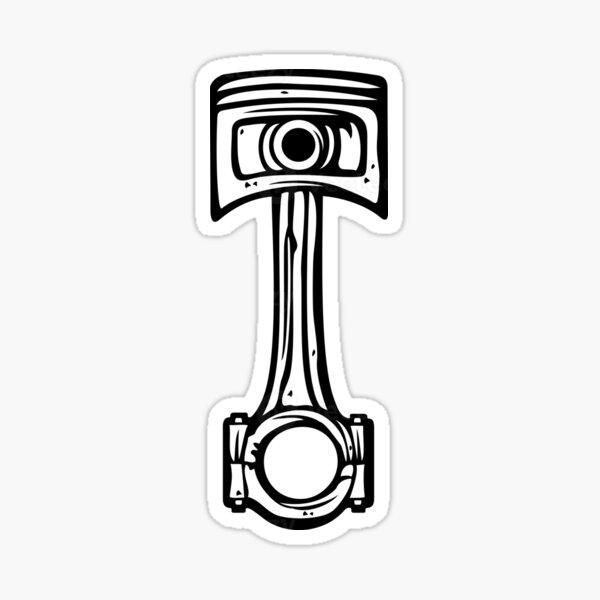 "Piston" Sticker for Sale by wearecarlovers- | Redbubble
