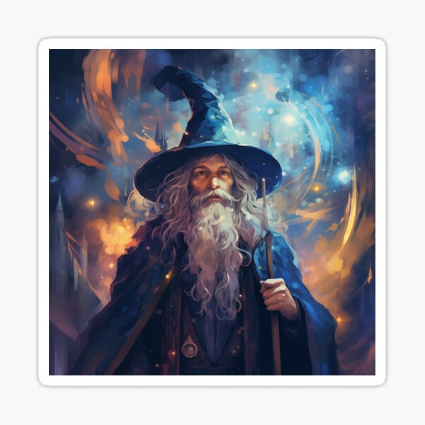 "Wizard" Sticker for Sale by Rtymer | Redbubble