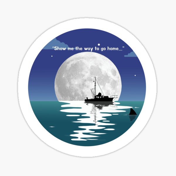 ""Show Me the Way to Go Home"" Sticker for Sale by Tip-Tops | Redbubble