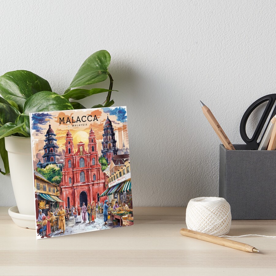 "Malacca,Malaysia" Sticker for Sale by JaksaDesignHub | Redbubble