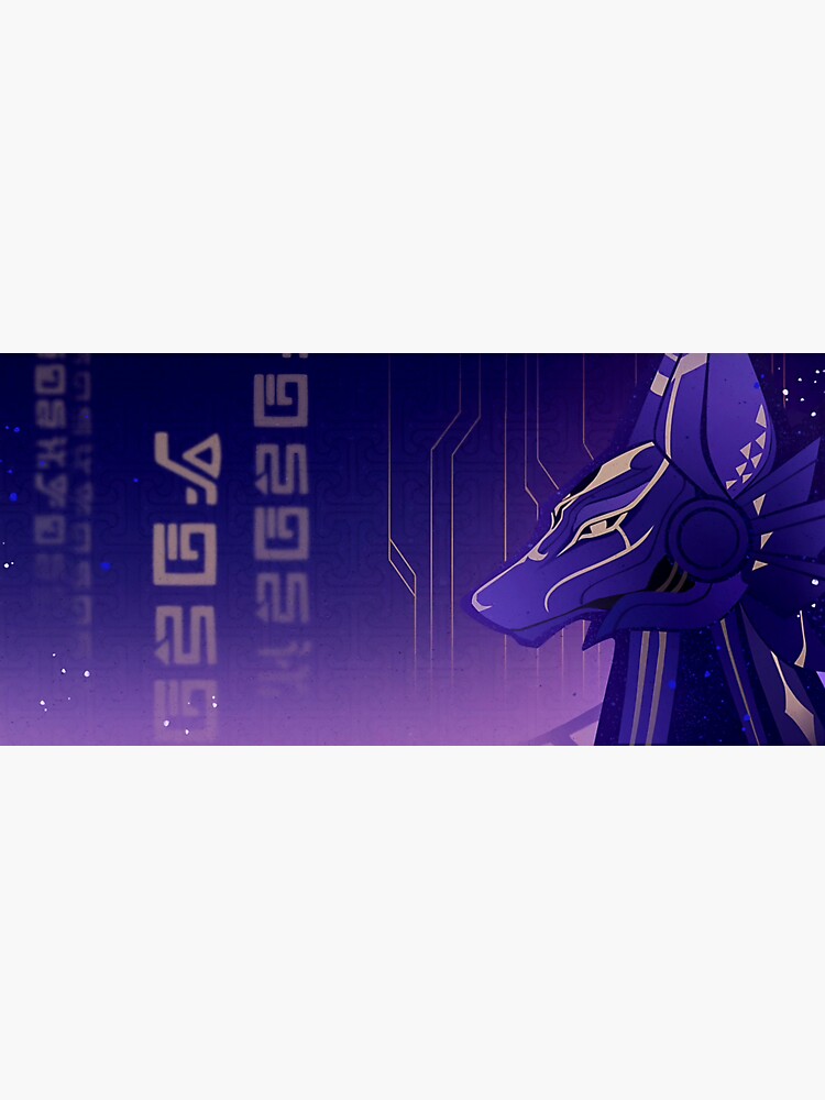 "Cyno: Silence / Genshin Impact Namecard" Sticker for Sale by Lennming ...