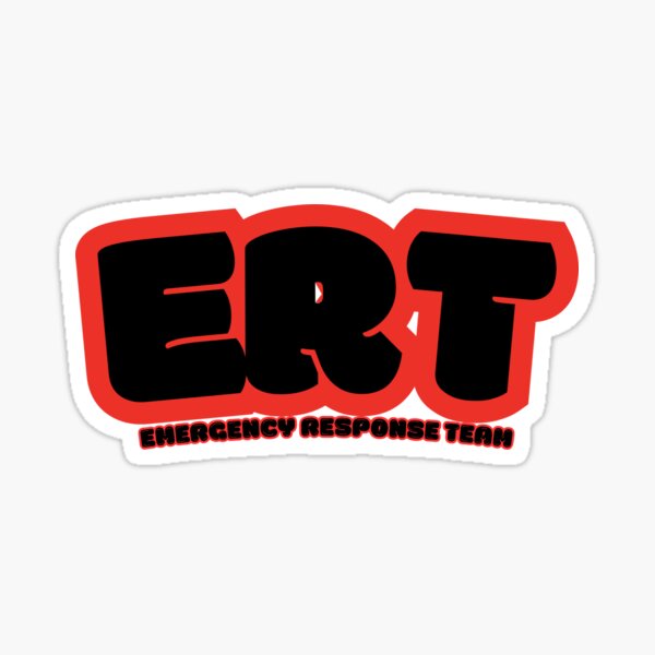 "Rescue: ERT ''Emergency Response Team"" Sticker for Sale by SuperESO ...