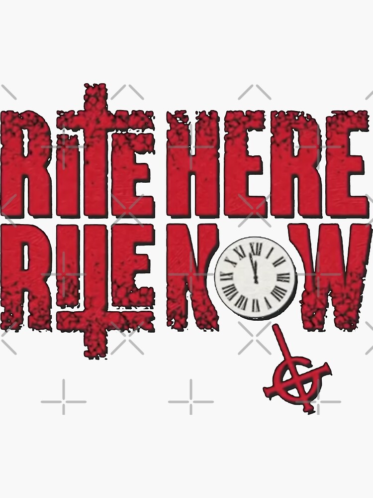 "GHOST: Rite Here Rite Now Maralyn Facey Alan Ursillo" Sticker for Sale ...