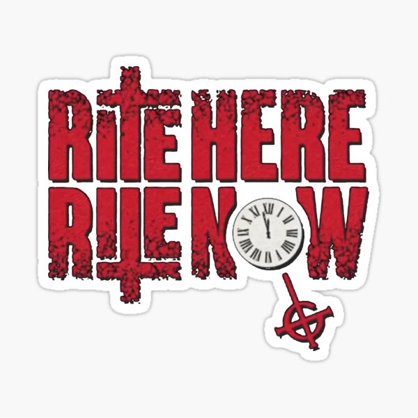 "GHOST: Rite Here Rite Now Maralyn Facey Alan Ursillo" Sticker for Sale ...