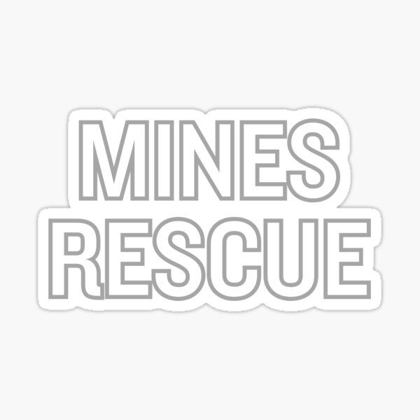 "Rescue: Mines Rescue" Sticker for Sale by SuperESO | Redbubble