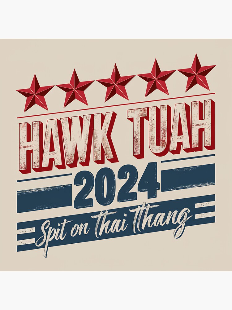 "Hawk Tuah" Sticker by Design Creative | Redbubble