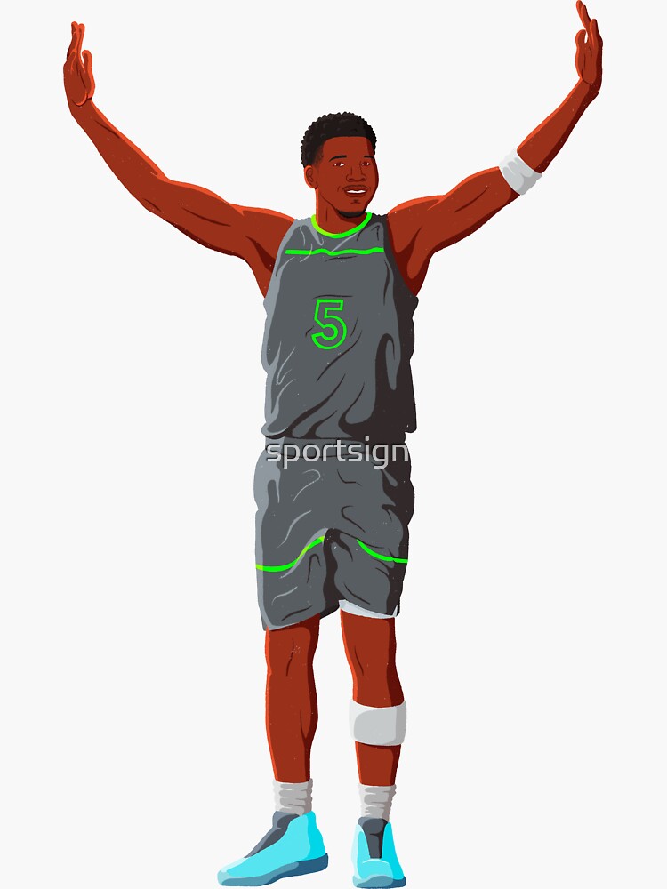 "Anthony Edwards - Minnesota Timberwolves Basketball" Sticker for Sale ...