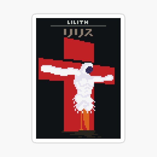 "Lilith from Neon Genesis Evangelion." Sticker for Sale by MothGrlz ...