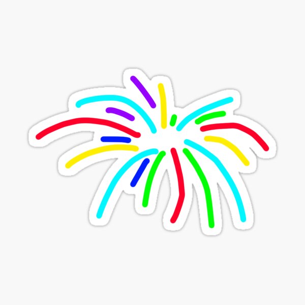 "Firework" Sticker for Sale by AuthRedac | Redbubble