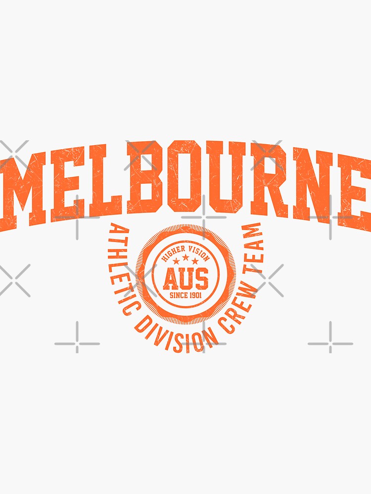 "Melbourne, AU | Athletic Division Crew Team" Sticker for Sale by ...