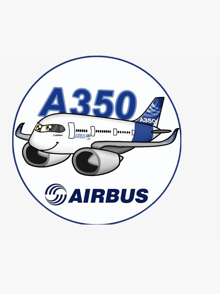 ""Airbus A350 cardboard plane"" Sticker for Sale by semes-dersi | Redbubble