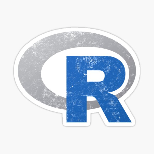 " R logo programming Vintage Distressed Textured T-Shirt and Stickers ...