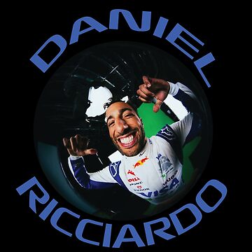 "Daniel Ricciardo Fisheye" Sticker for Sale by malakbahaa | Redbubble