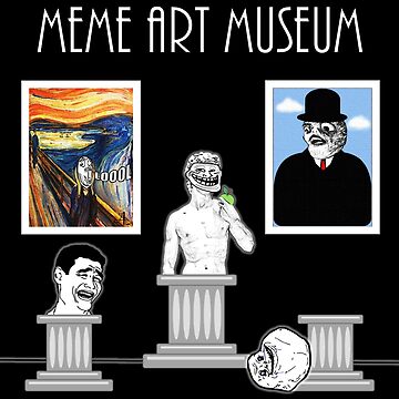 "Meme Art Museum" Sticker for Sale by AriLady | Redbubble