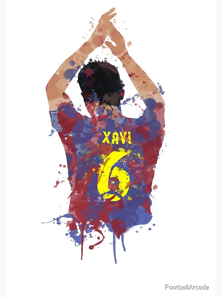 "Xavi - Barcelona Legend Football Art" Poster by FootballArcade | Redbubble