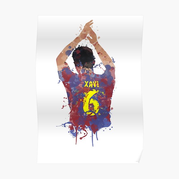 "Xavi - Barcelona Legend Football Art" Poster by FootballArcade | Redbubble