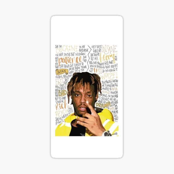 "Juice wrld " Sticker for Sale by BraiseKitsune | Redbubble