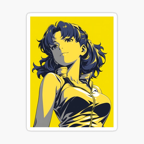 "Misato Katsuragi - Evangelion 31" Sticker by Infinite-Aspire | Redbubble
