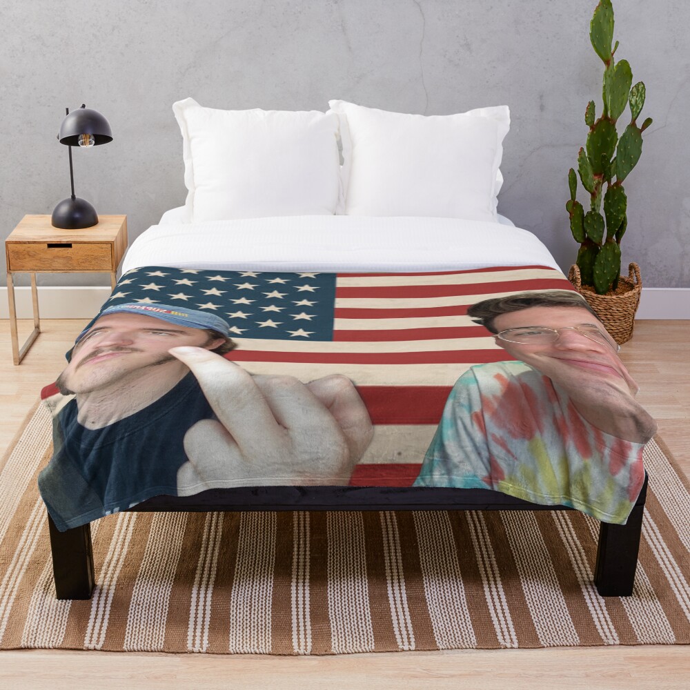 "Ted Nivison and Jschlatt American Flag" Sticker for Sale by telematicx ...