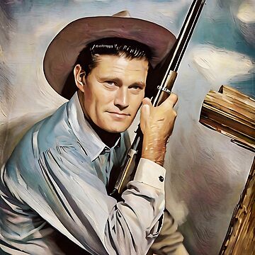 "The Rifleman - Chuck Connors - Oil Painting" Sticker for Sale by ...