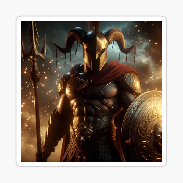 "Ares Greek God of War" Sticker for Sale by GalleryBrisArt | Redbubble